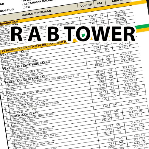 PEMBUATAN RAB SST - TOKO TOWER